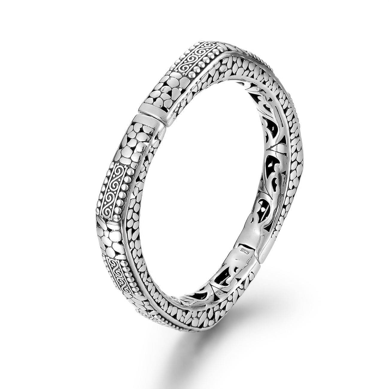 Unique Fusion Cuff And Bangle Vintage Artistic Designed Sterling Silve ...